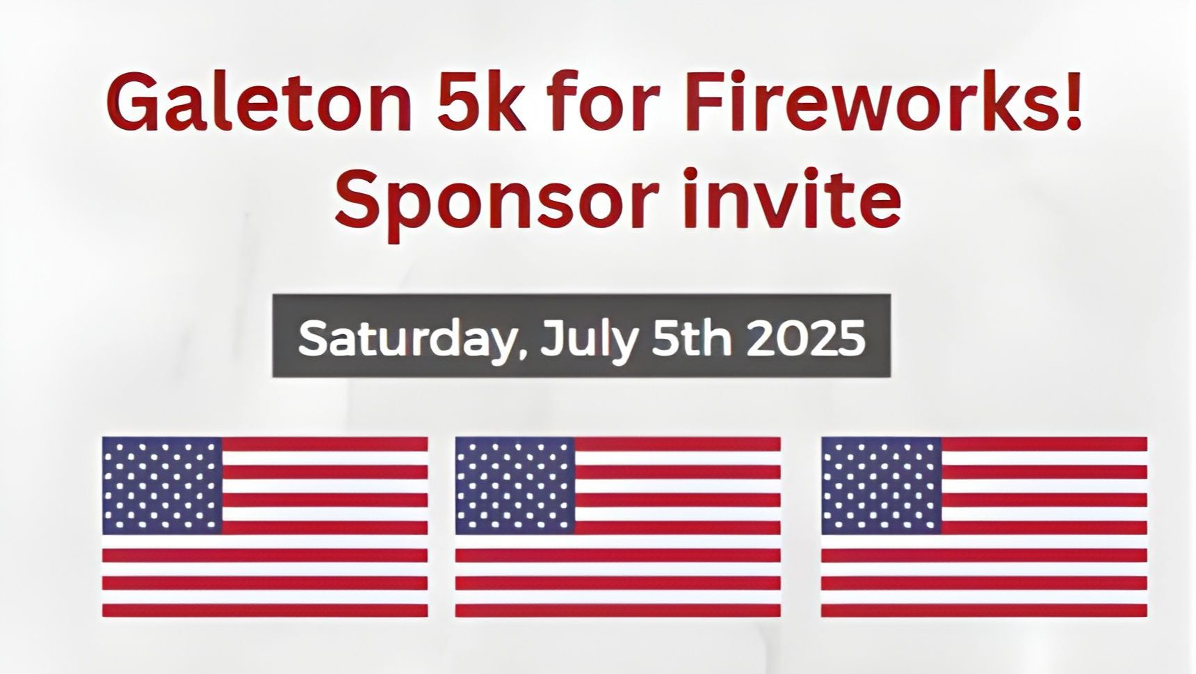 2025 Galeton 5k For Fireworks Sponsors