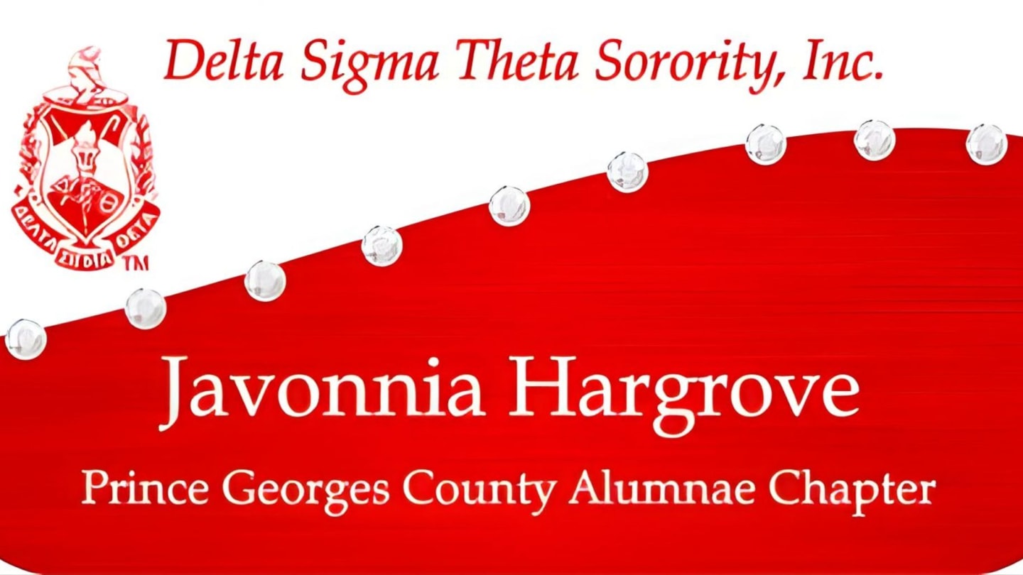 Delta Two Tone Swirl Name Badge