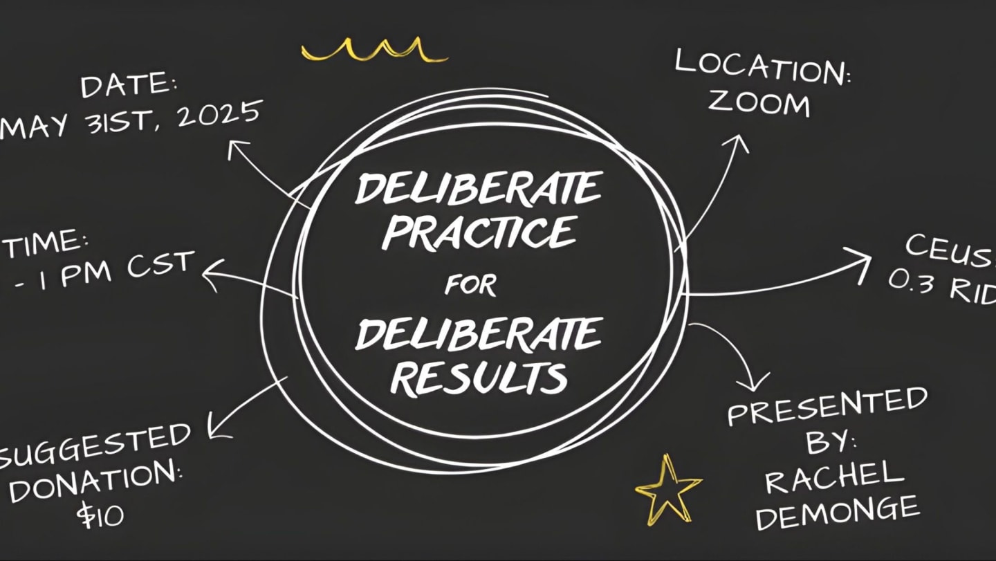 Deliberate Practice for Deliberate Results