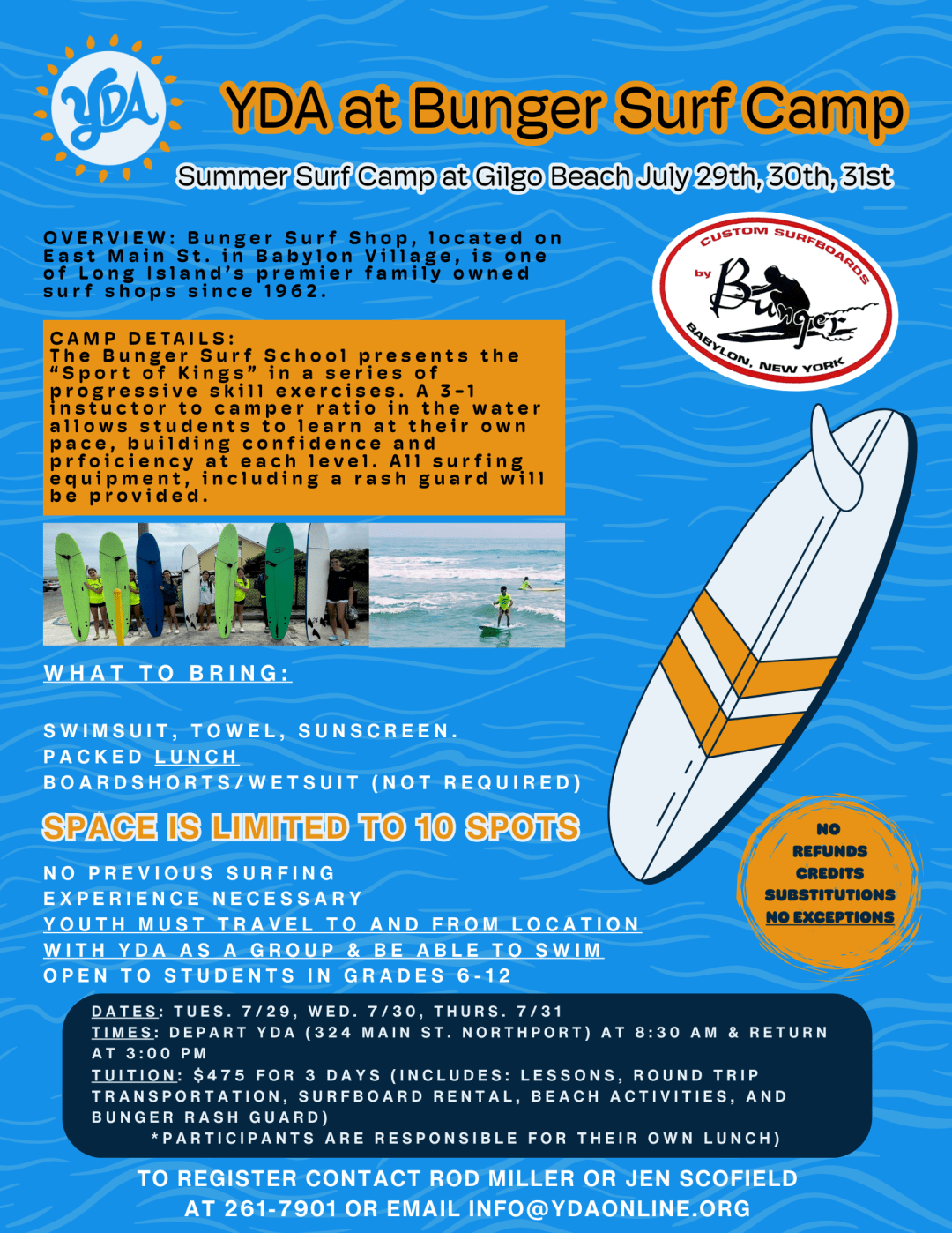 YDA @ Bunger Surf Camp 2025