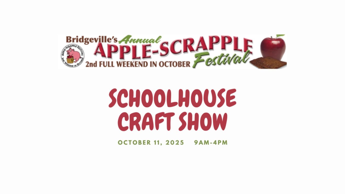 2025 Apple Scrapple Vendor Application- SCHOOLHOUSE CRAFT SHOW