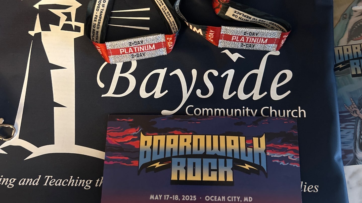 (2) 2- DAY PLATINUM BOARDWALK ROCK FESTIVAL TICKETS
