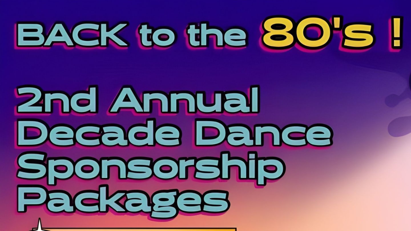 80s Decade Dance Sponsorships