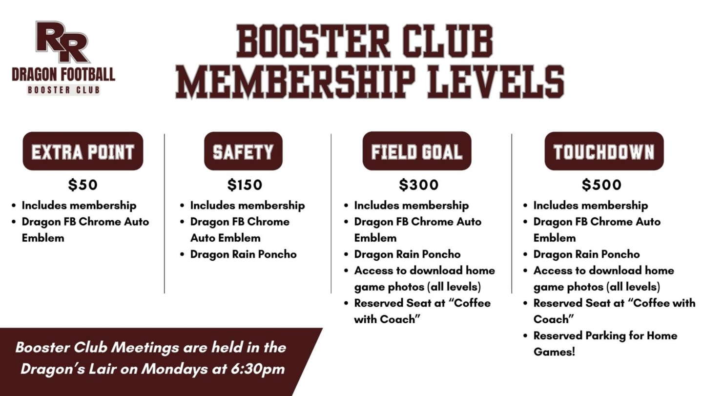 Round Rock Football Booster Club Memberships 2025