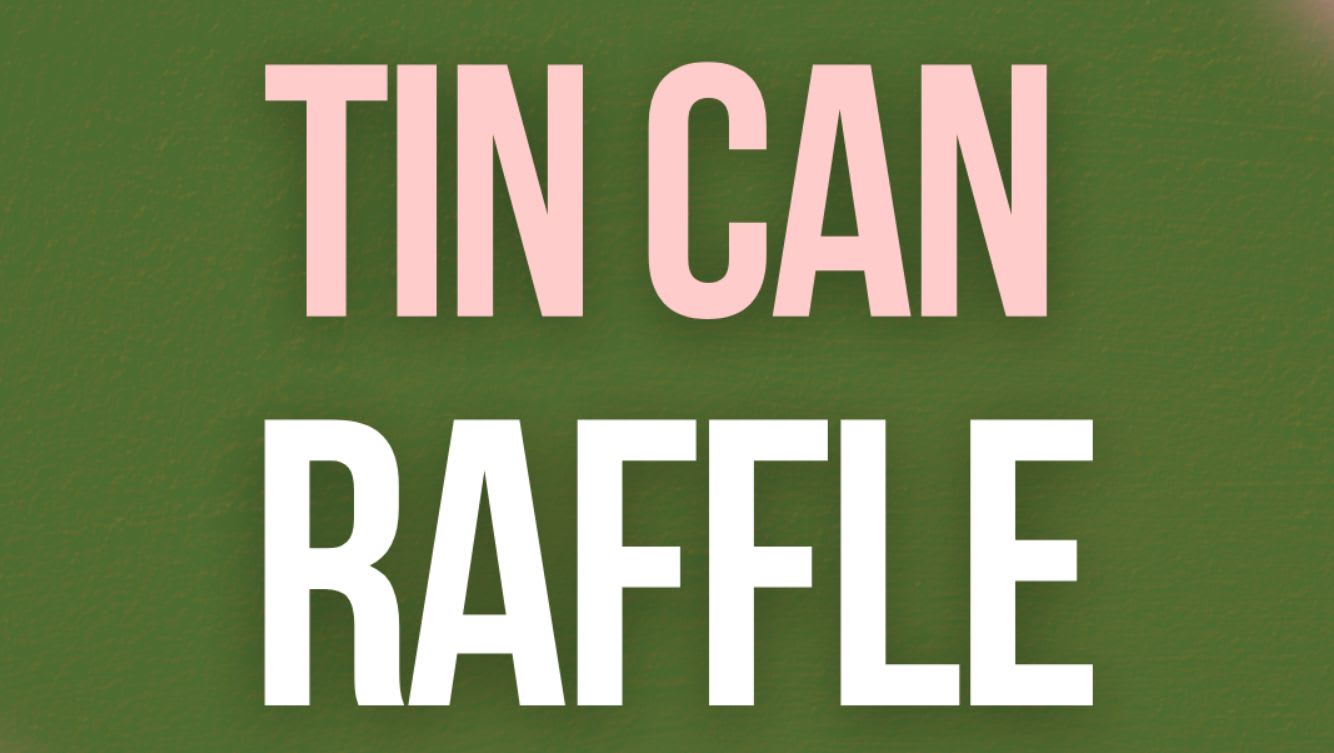 Spring Bazaar Tin Can Raffle