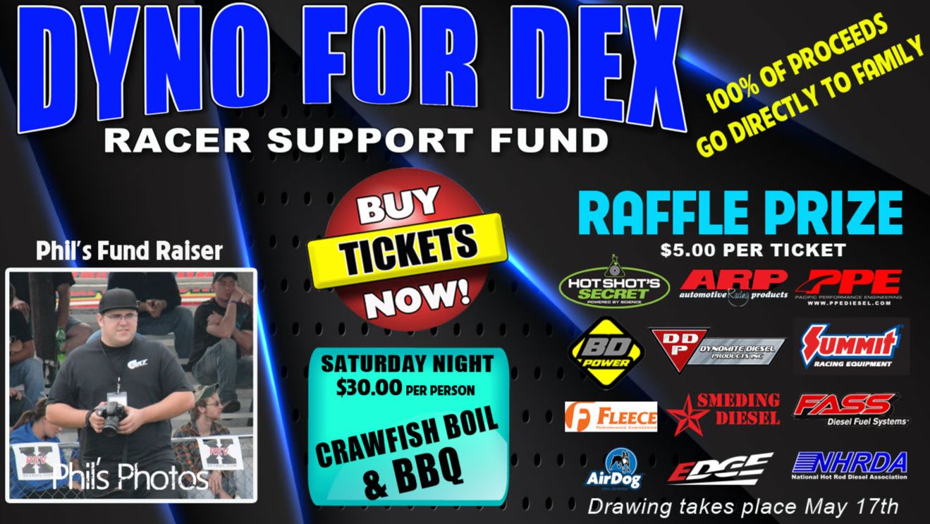 Dyno For Dex - Phillip Hooker Fundraiser, Raffle Prize & BBQ