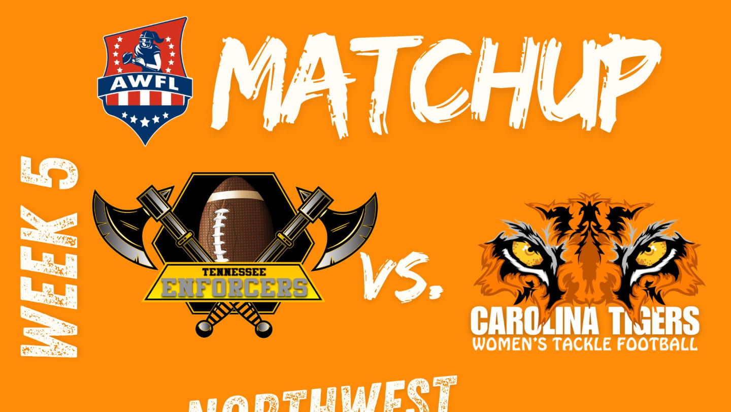 Tennessee Enforcers vs. Carolina Tigers Women's Tackle Football Team