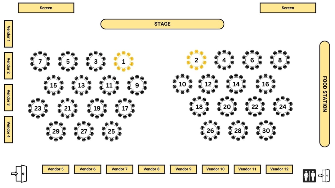 test with seating chart