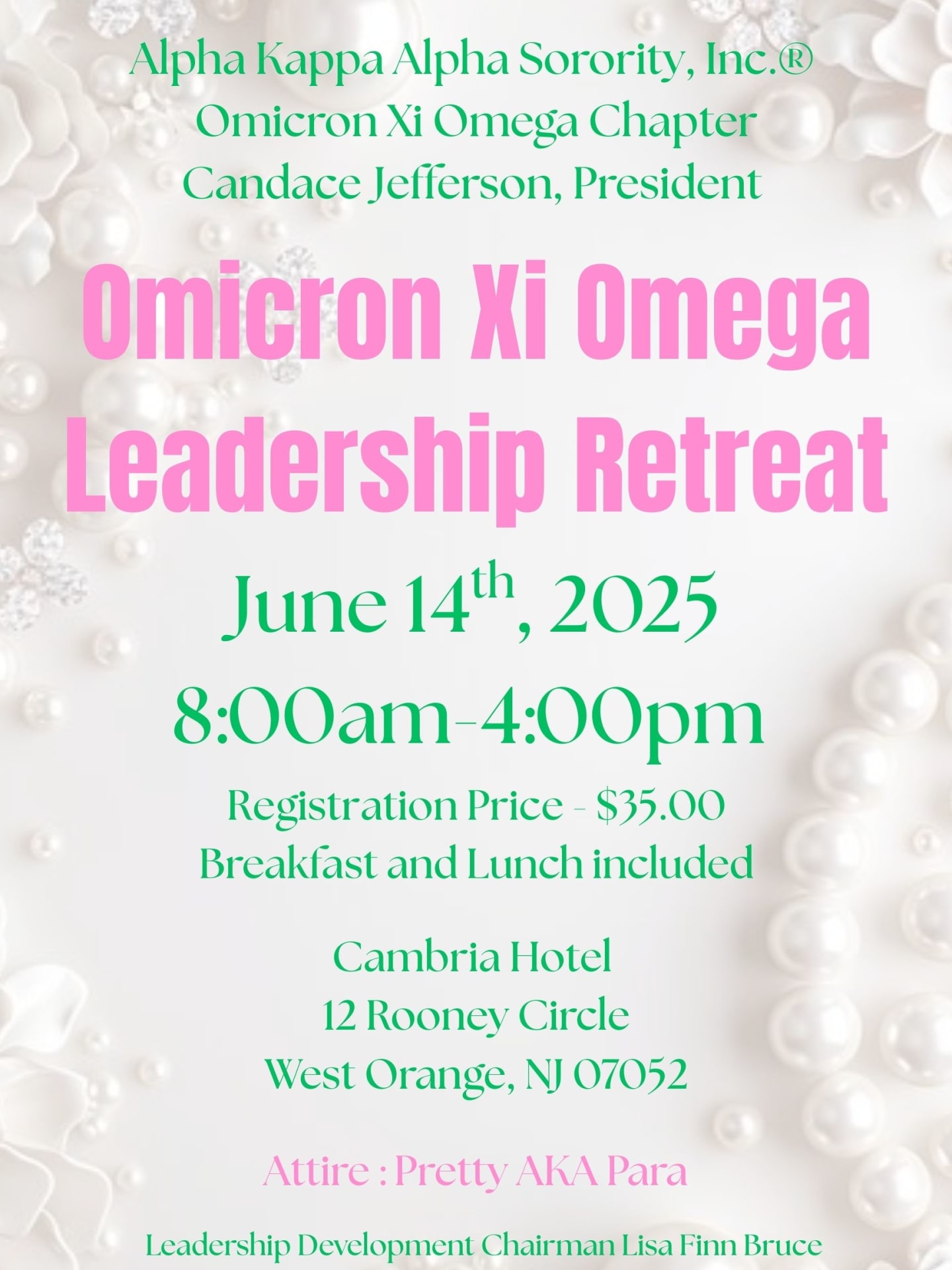 Omicron Xi Omega 2025 Leadership Retreat