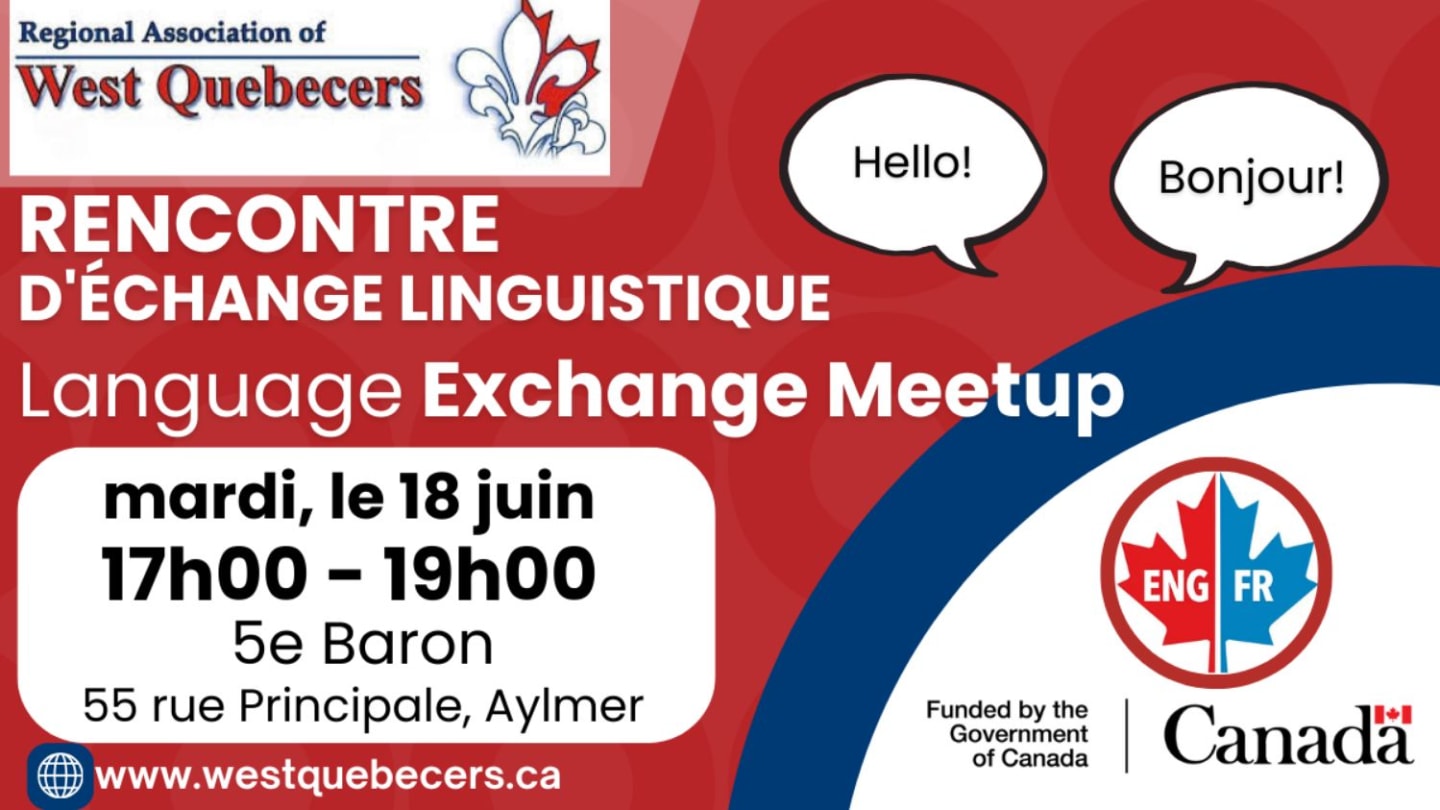 Language Exchange Meetup #2- Aylmer