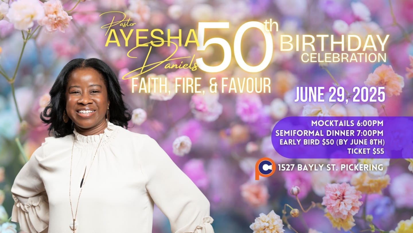 "Faith, Fire, & Favour" 50th Birthday Celebration for Pastor Ayesha Daniels