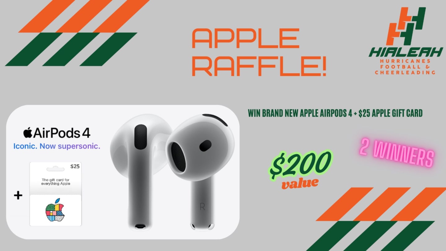 Hialeah Hurricanes Apple Raffle