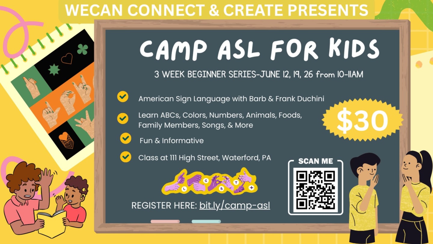 CAMP ASL FOR KIDS SERIES-JUNE 12, 19, 26