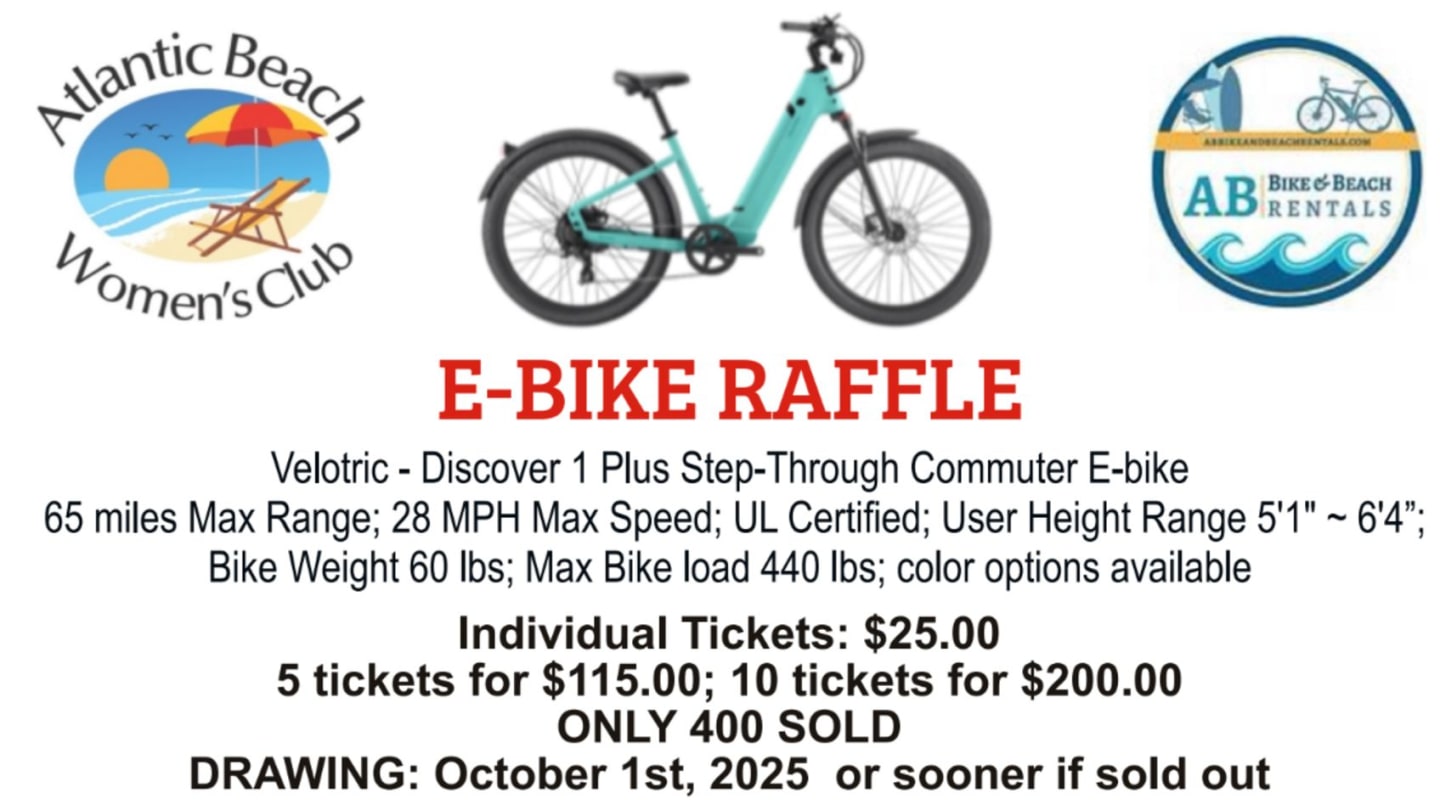 Atlantic Beach Women's Club's E-Bike Raffle