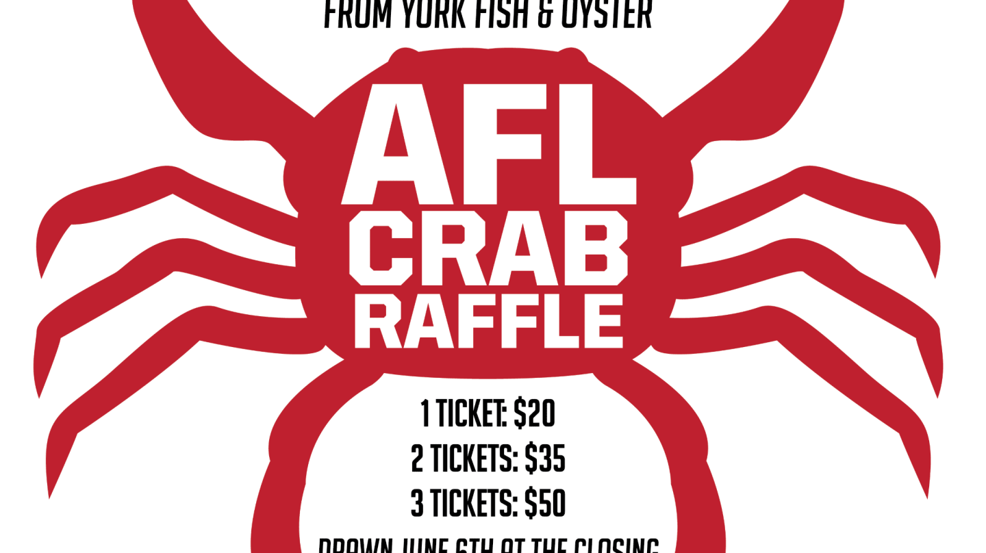 2025 AFL Crab Raffle