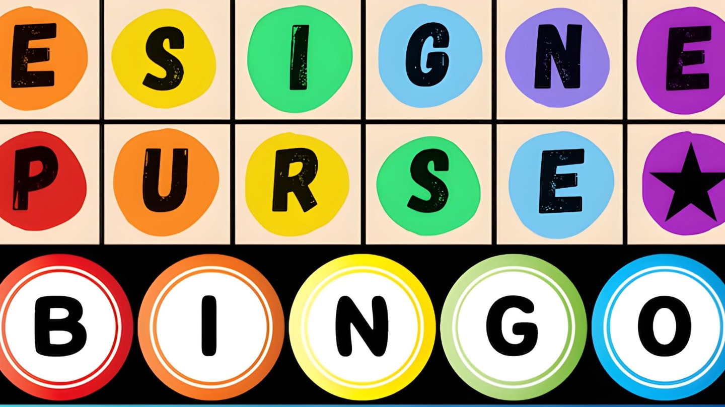 Designer Purse Bingo SUMMER 2025 Communicycle