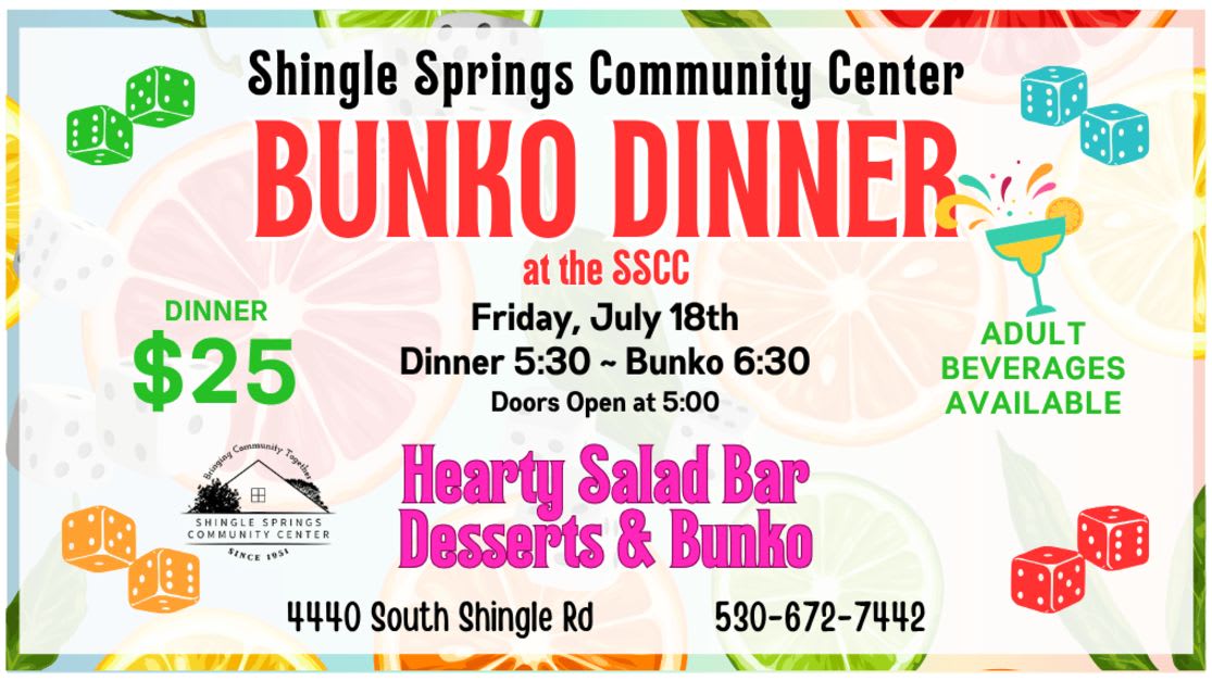 SSCC BUNKO DINNER - JULY 18