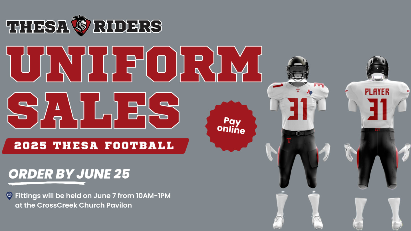 THESA Football 2025 Uniform Orders