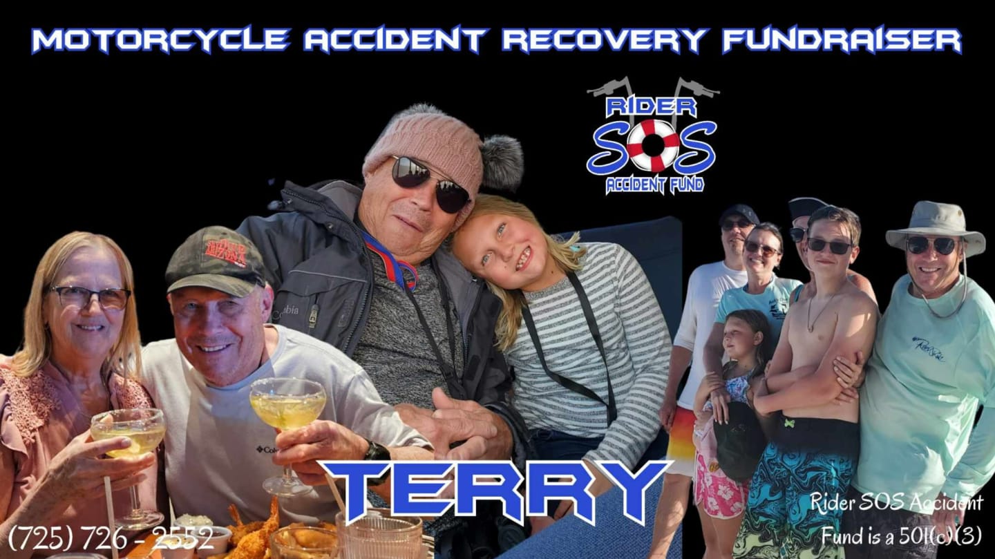Terry Motorcycle Accident Recovery Fundraiser hosted by Rider SOS