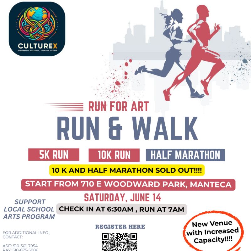 CultureX Run for Arts | June 14th | 7 AM PST | Online Registration is closed | Please come to ...