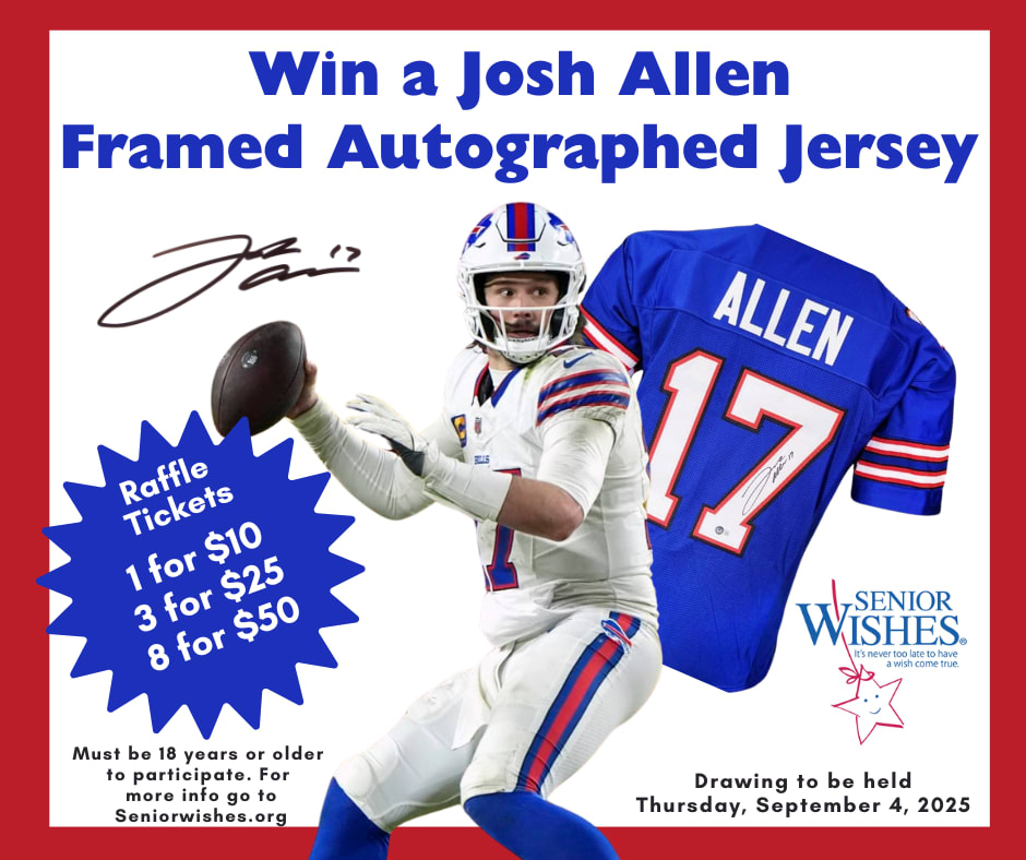 Framed Josh Allen Autographed jersey