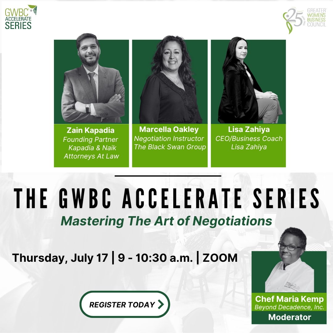 GWBC Accelerate Series: Mastering the Art of Negotiations