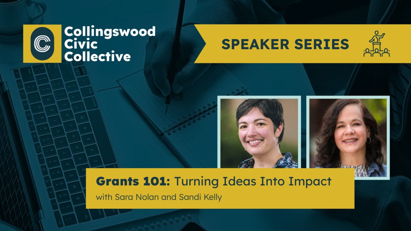 CCC - Speaker Series | Grants 101: Turning Ideas into Impact with Sara ...