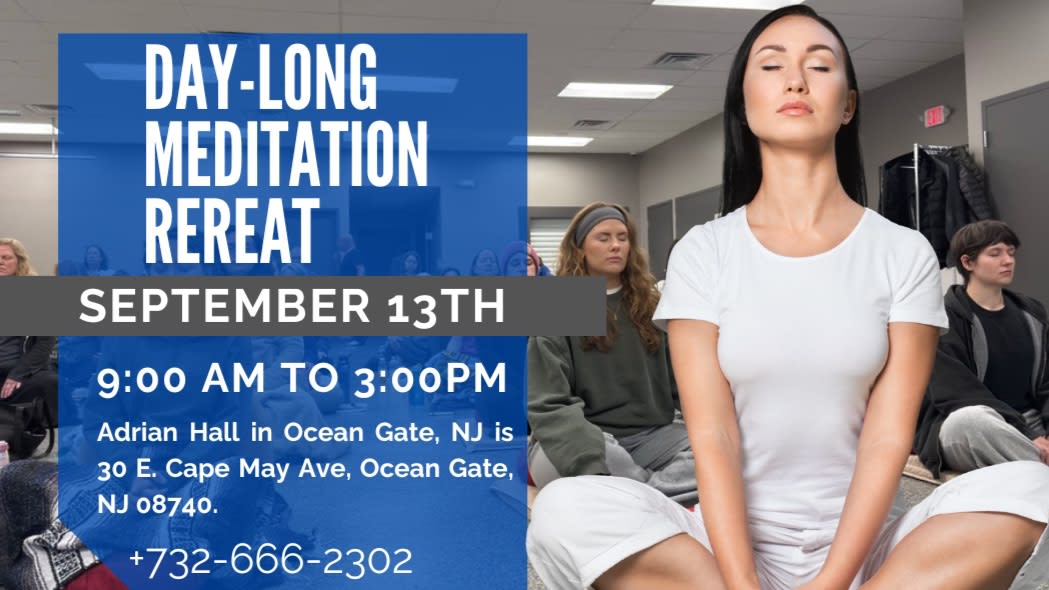 Day-long retreat on September 13th at Adrian Hall in Ocean Gate.