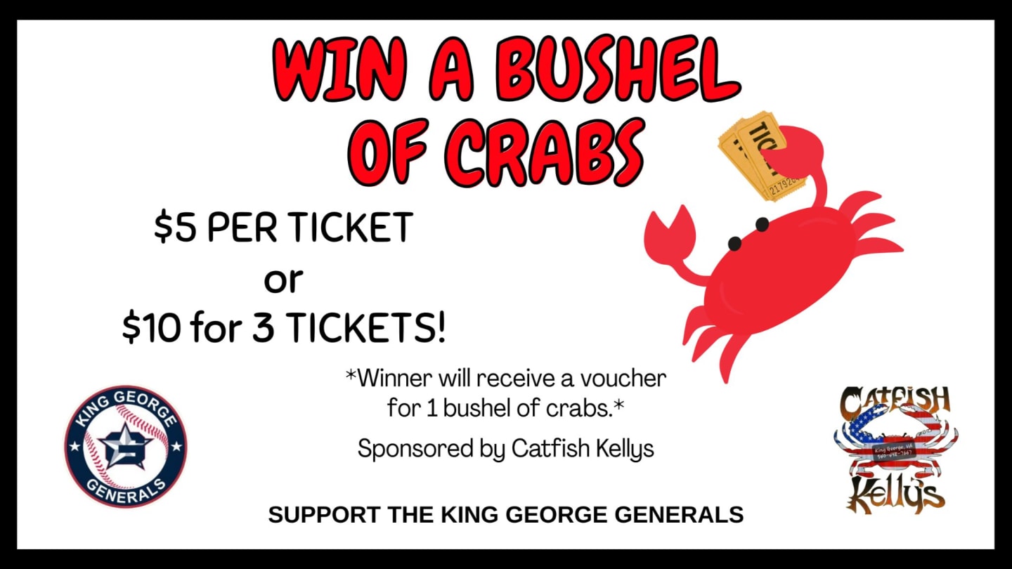 King George Generals Crab Raffle 2025