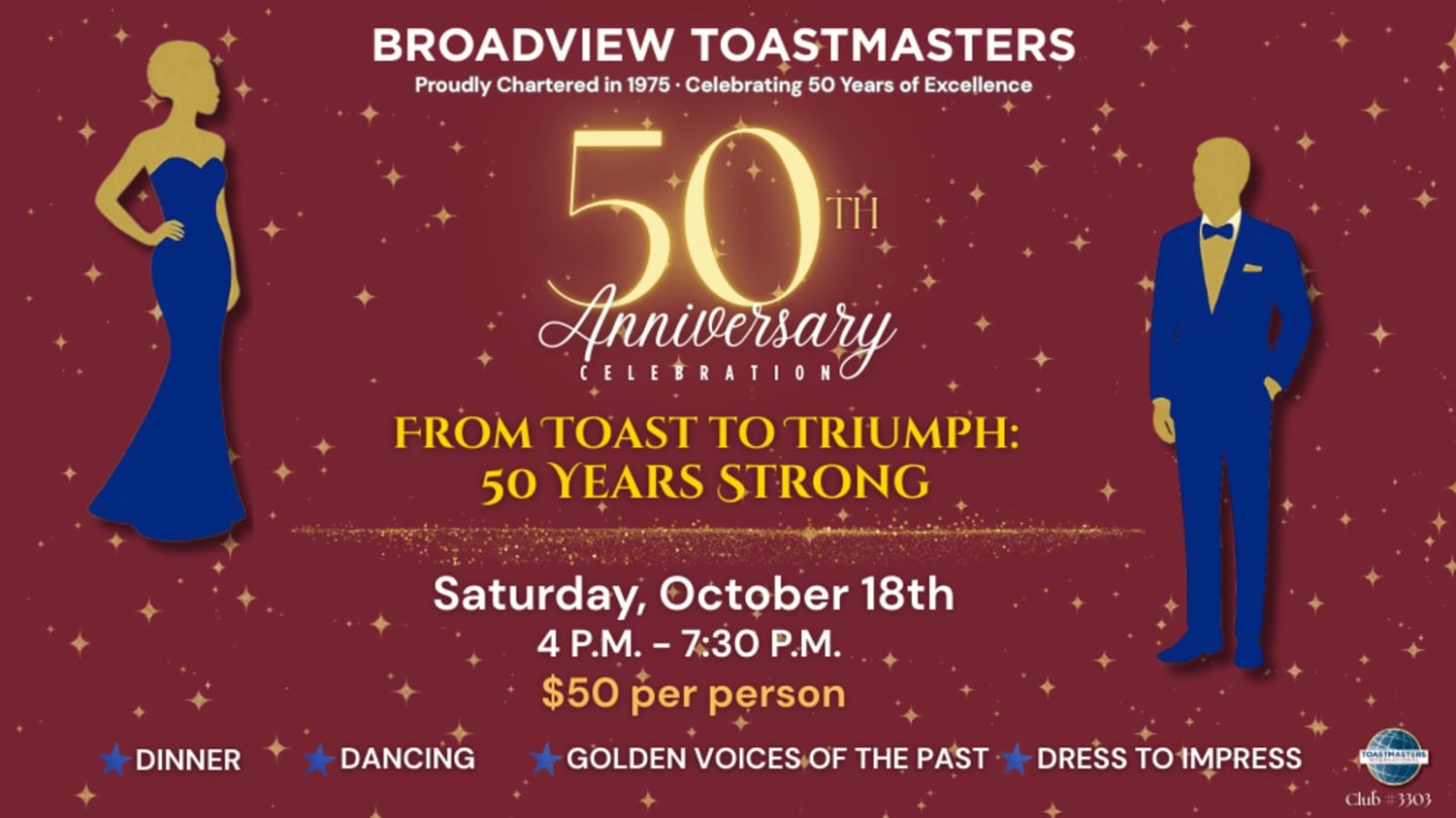 Broadview Toastmasters' 50th Anniversary