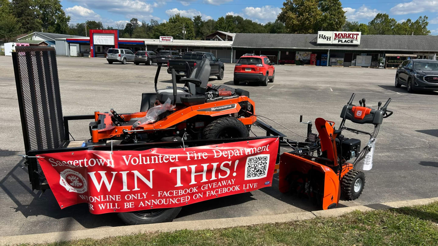 Husqvarna Xcite z375, Husqvarna ST224 Snow Blower, & Premier 5x8 Trailer