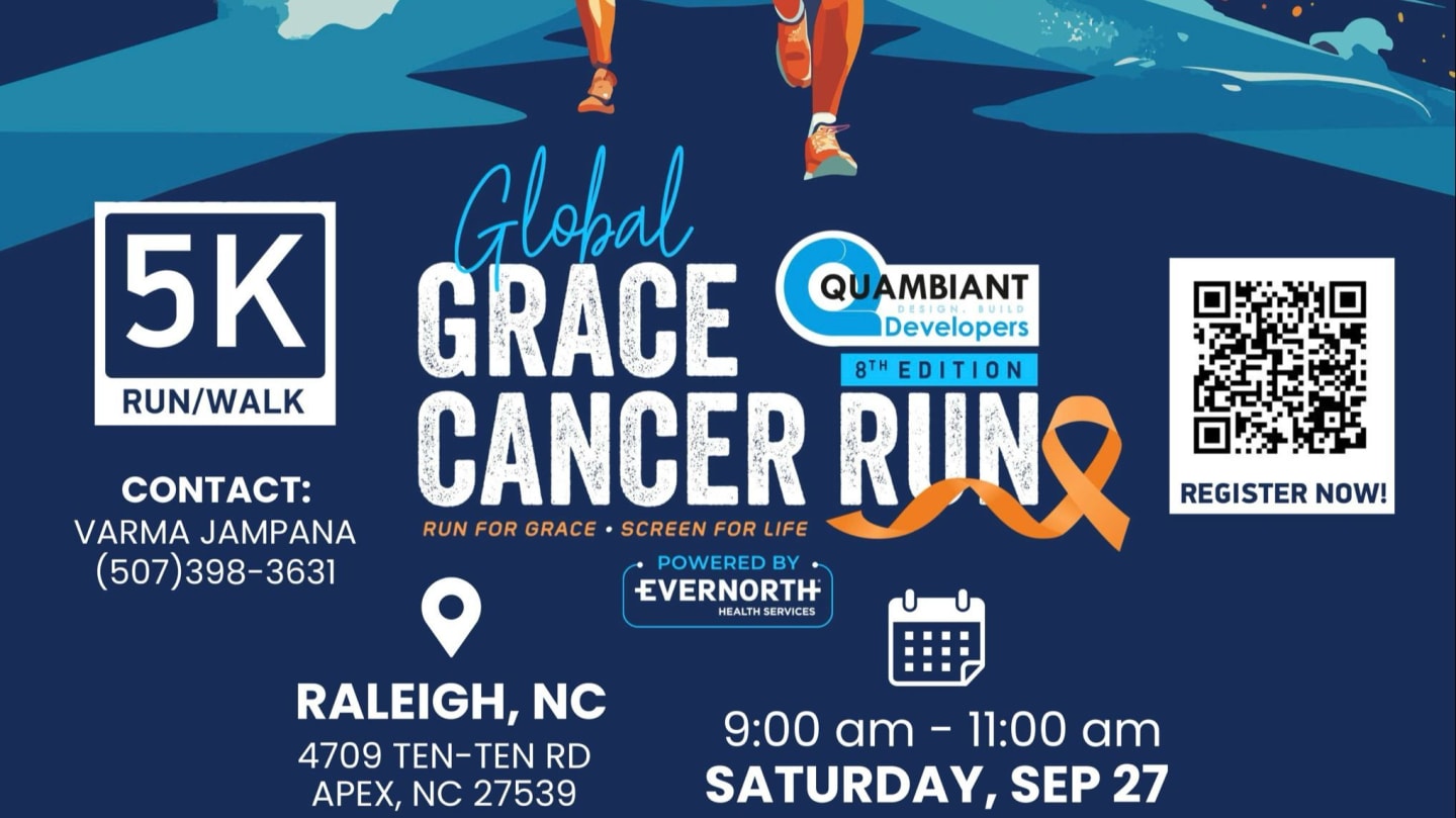 Global Grace Cancer Run 2025 - Raleigh, NC