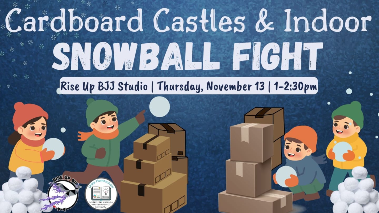 Cardboard Castle-Building & Indoor Snowball Fight!