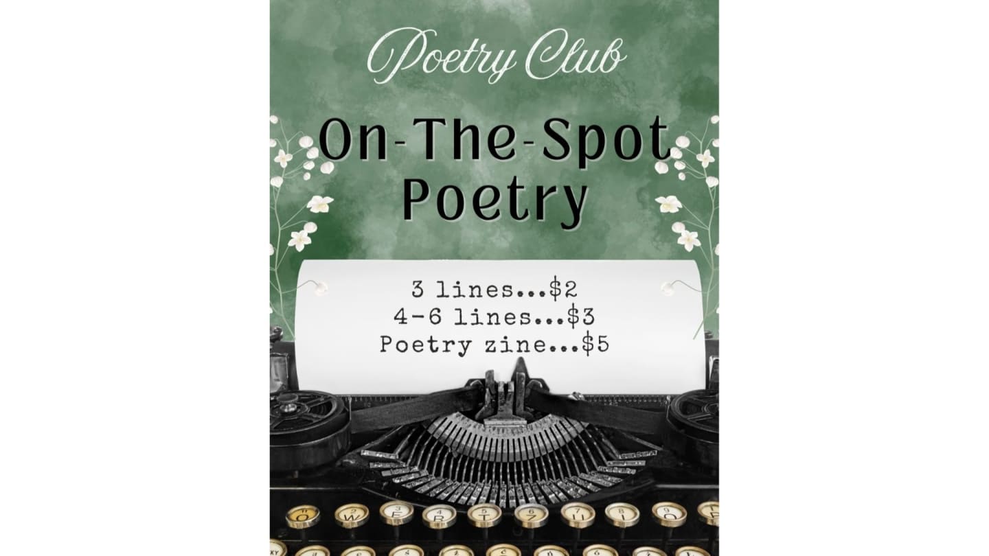 (8105) Binghamton Poetry Club's, 'On-The-Sot Poetry and Zine Sale'
