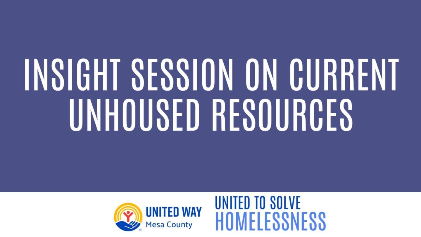 Insight Session on Unhoused Services