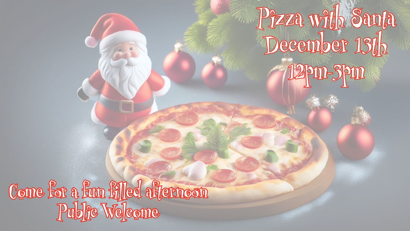 Pizza with Santa
