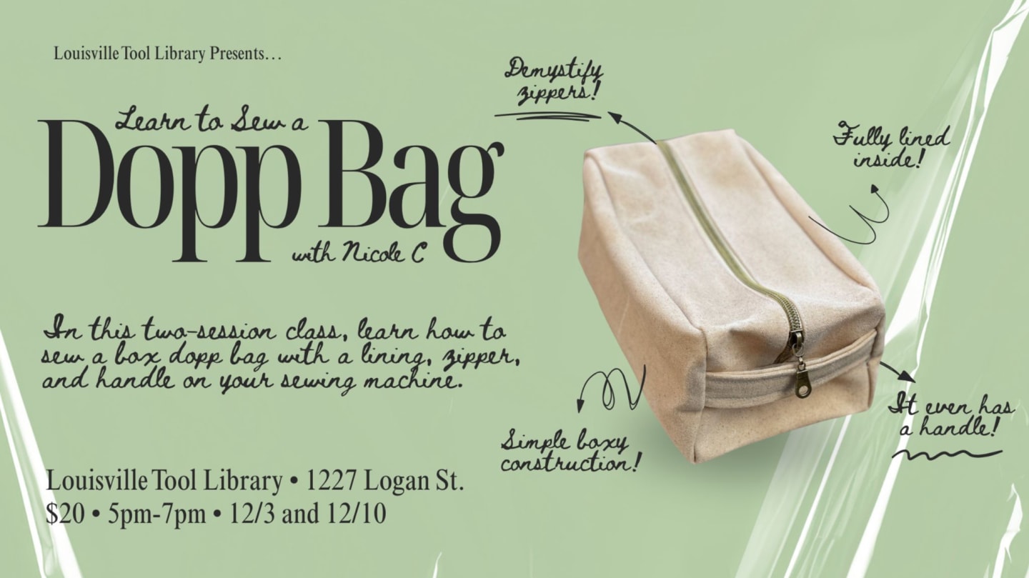 Learn to Sew a Dopp Bag