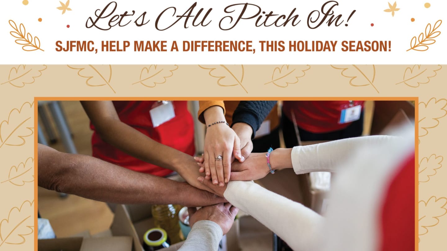 SJFMC, Donate to Help Put Food On Tables This Thanksgiving Holiday!
