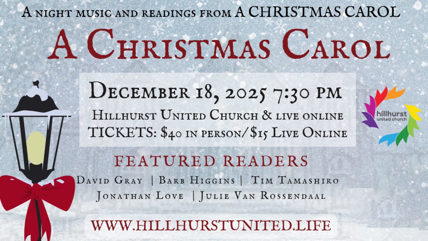 A Christmas Carol Reading at Hillhurst United Church