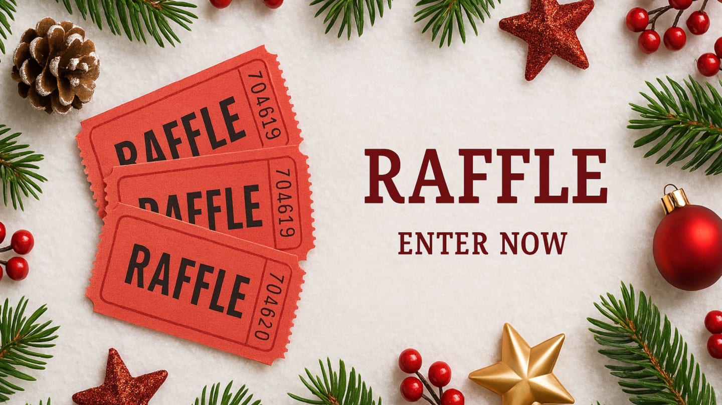 2025 Blown Glass Vase Raffle