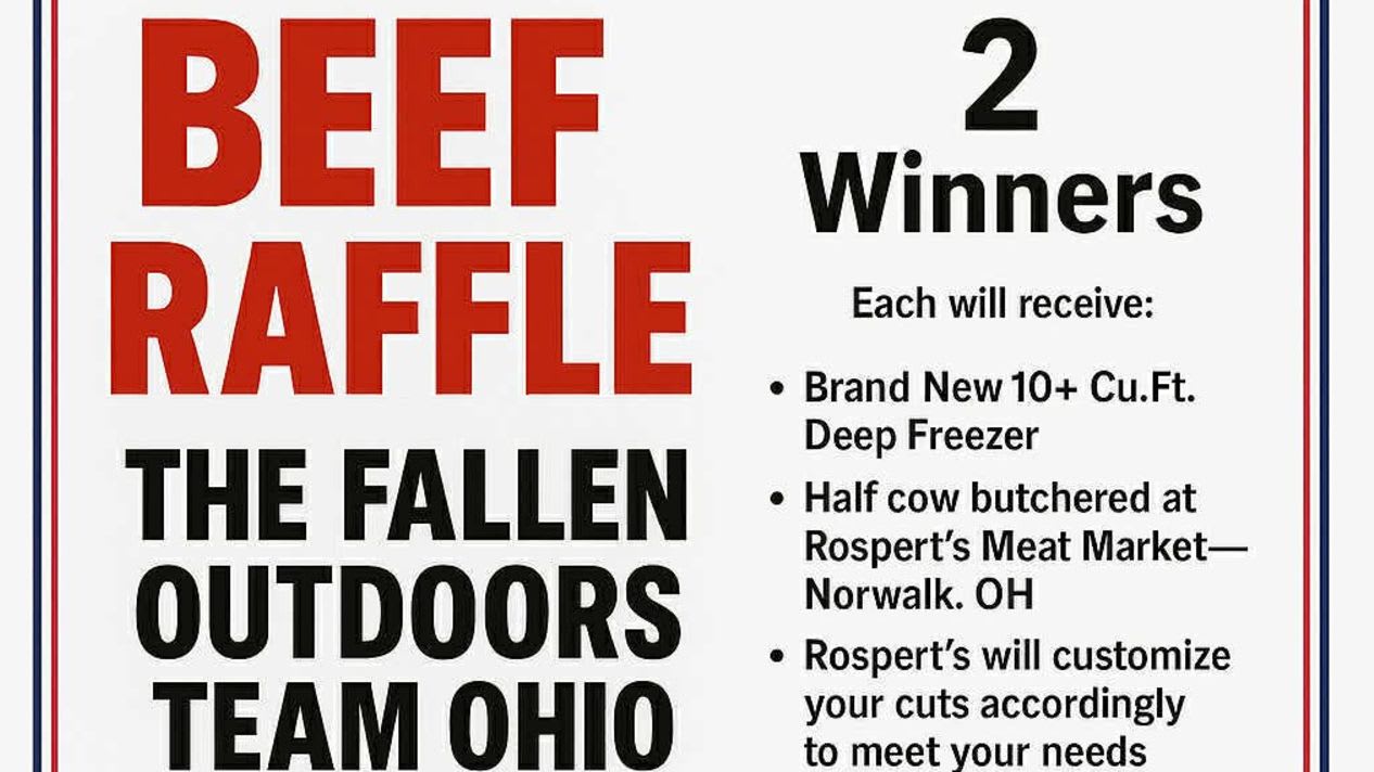 The Fallen Outdoors Team Ohio's Annual Beef Raffle 2026