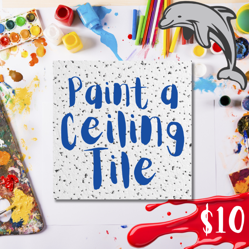 Paint a Ceiling Tile