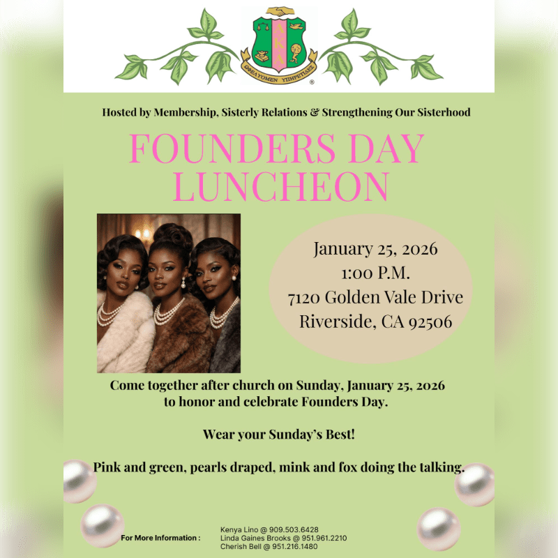 Founders' Day Lunch and Program