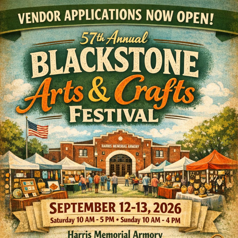 2026 Blackstone Arts & Crafts Festival Application (57th year)