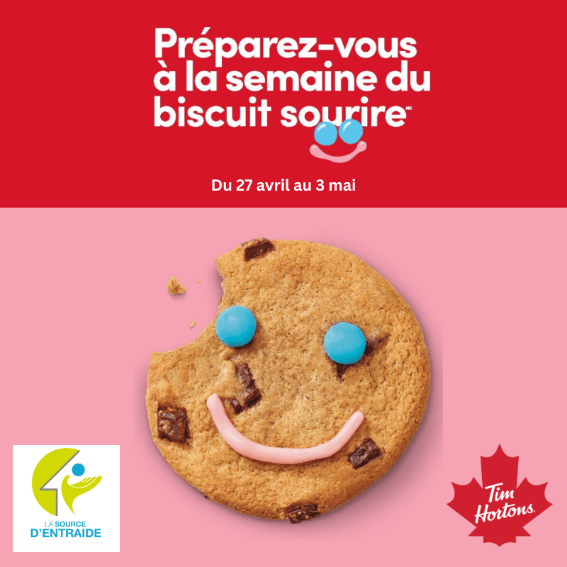 Campagne du biscuit Sourire Tim Hortons 2026
