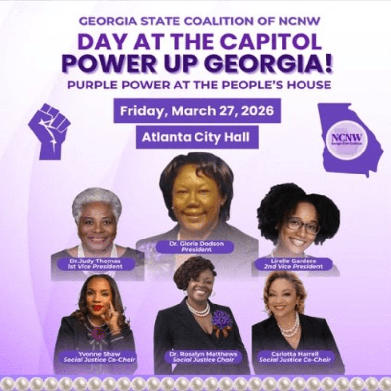 NCNW GA Day at the Capitol - Power Up Georgia!: Purple Power at the ...