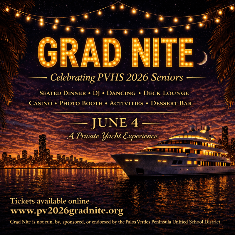 PVHS Class of 2026 Grad Nite: Private Yacht Experience