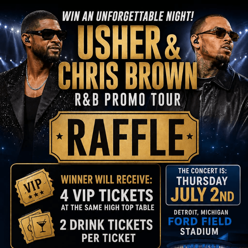 BISCEP's Usher Raymond and Chris Brown VIP Tickets Raffle