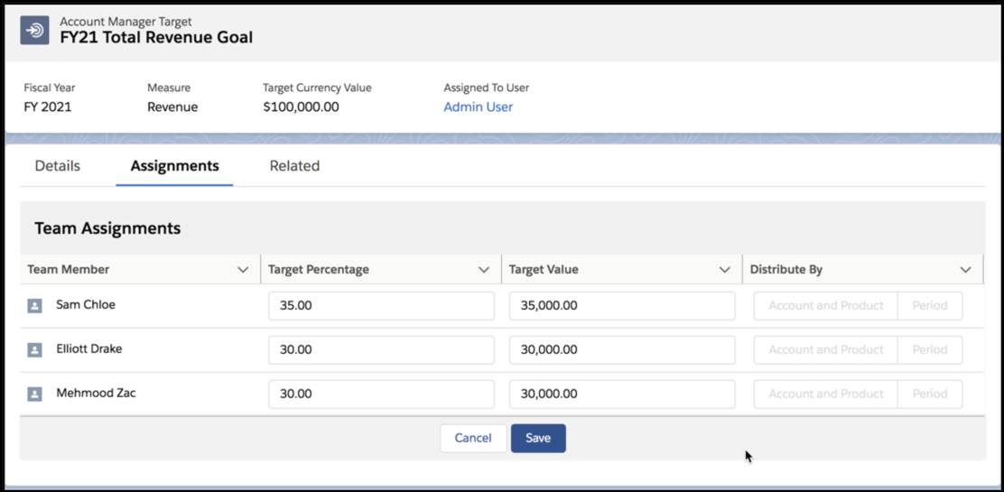 Create and Assign Targets Unit | Salesforce Trailhead