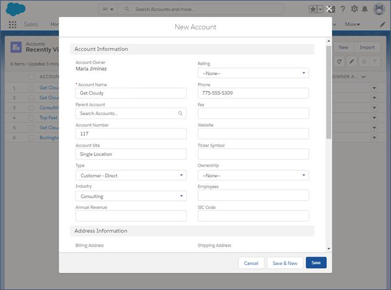 Store Information About Your Customers Unit Salesforce Trailhead